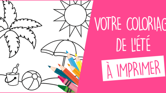 Votre coloriage de l'été à imprimer | La Boîte Rose
